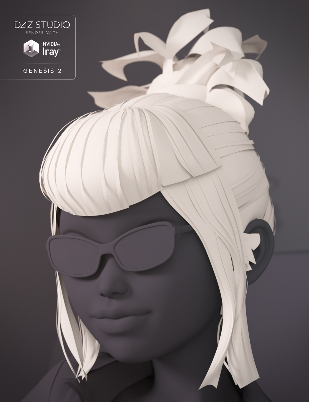 Librarian Pinup Updo | Daz 3D