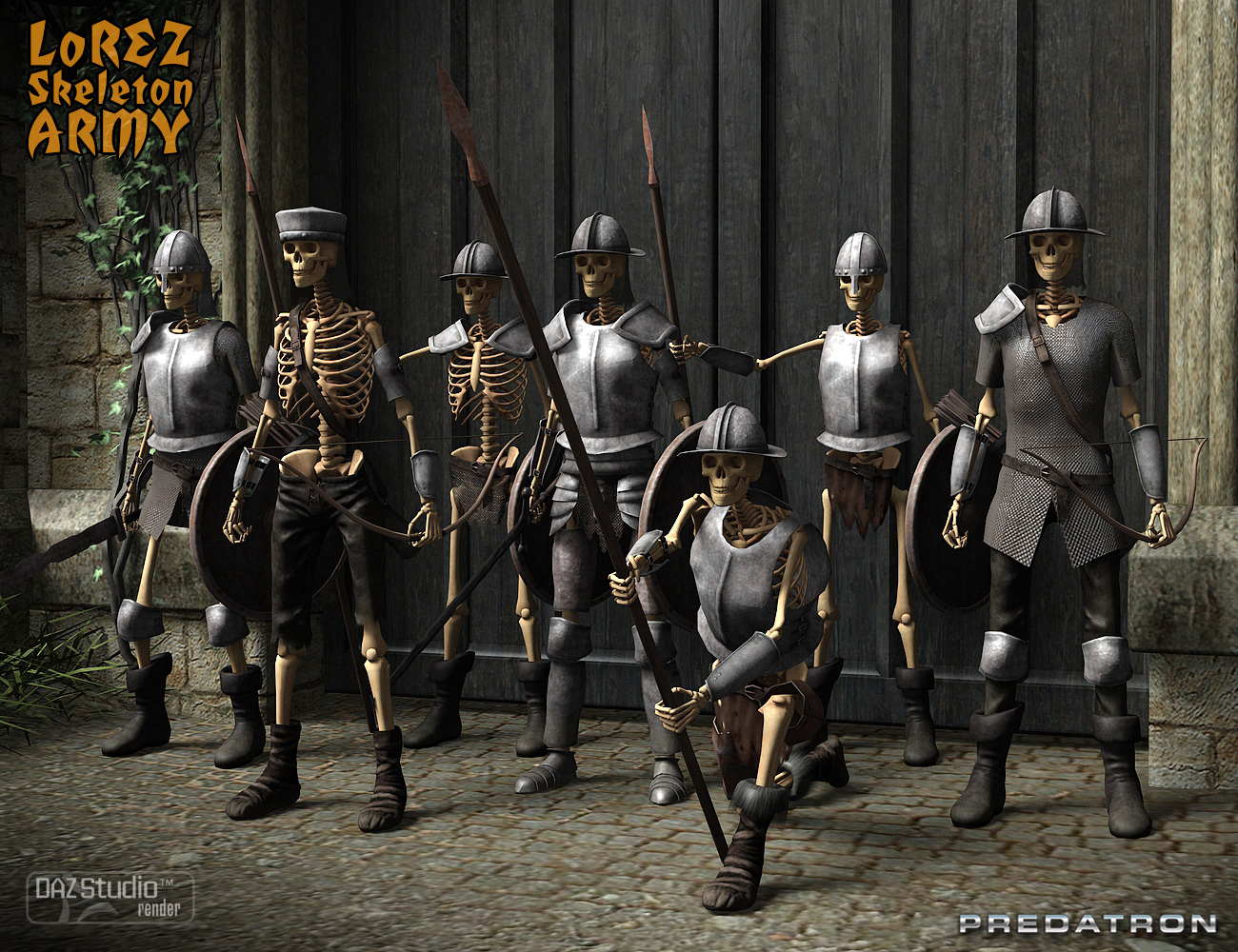 LoREZ Skeleton Army | Daz 3D