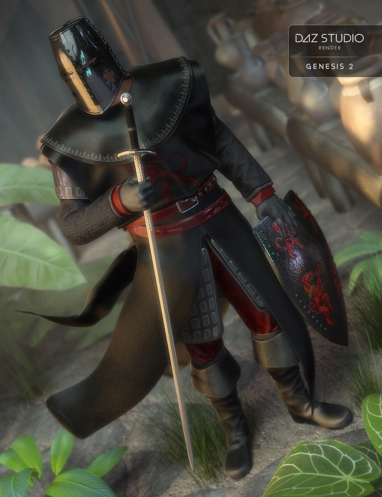 Knight Guard Round Table Textures | Daz 3D