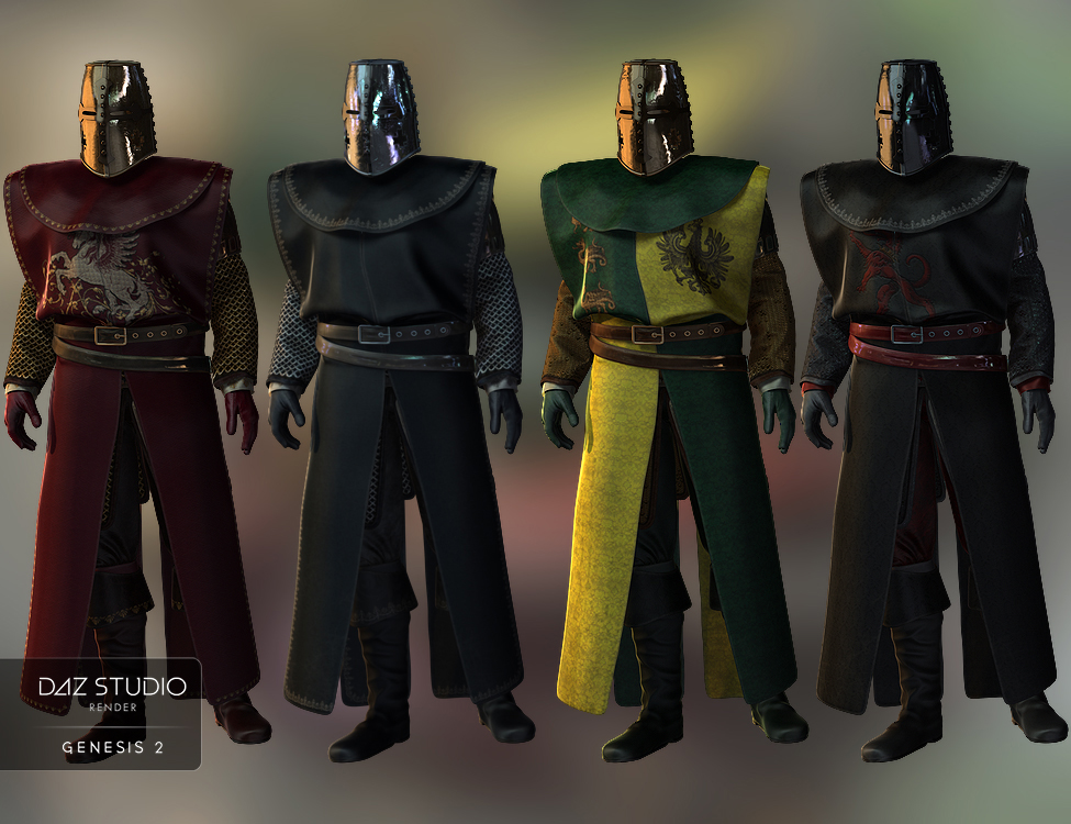 Knight Guard Round Table Textures | Daz 3D