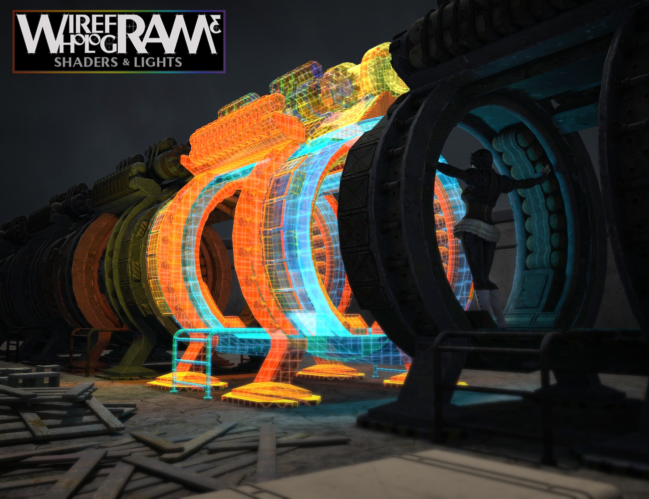 Wireframe and Hologram Shaders | Daz 3D
