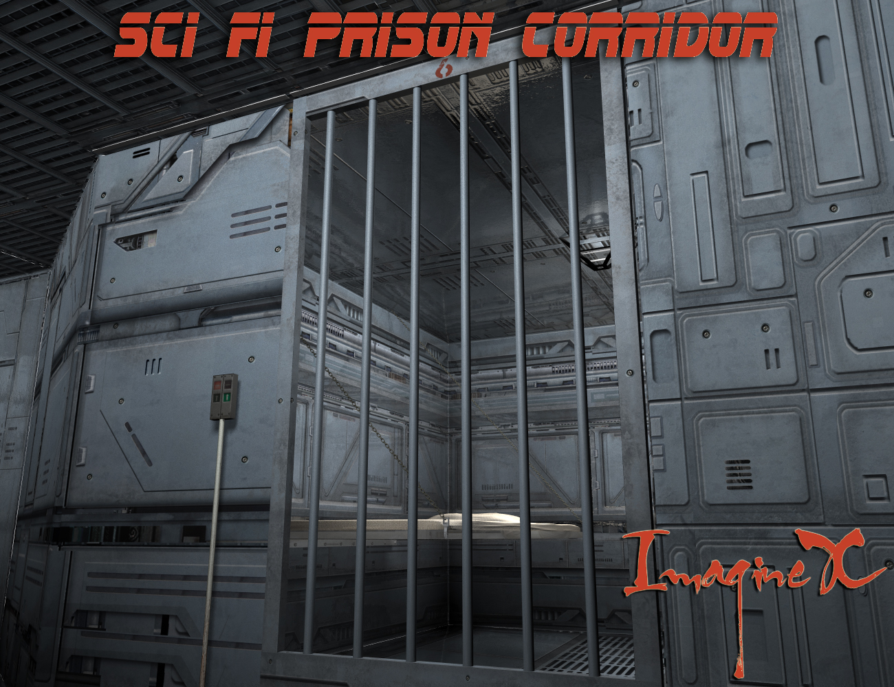 Sci Fi Prison Corridor | Daz 3D