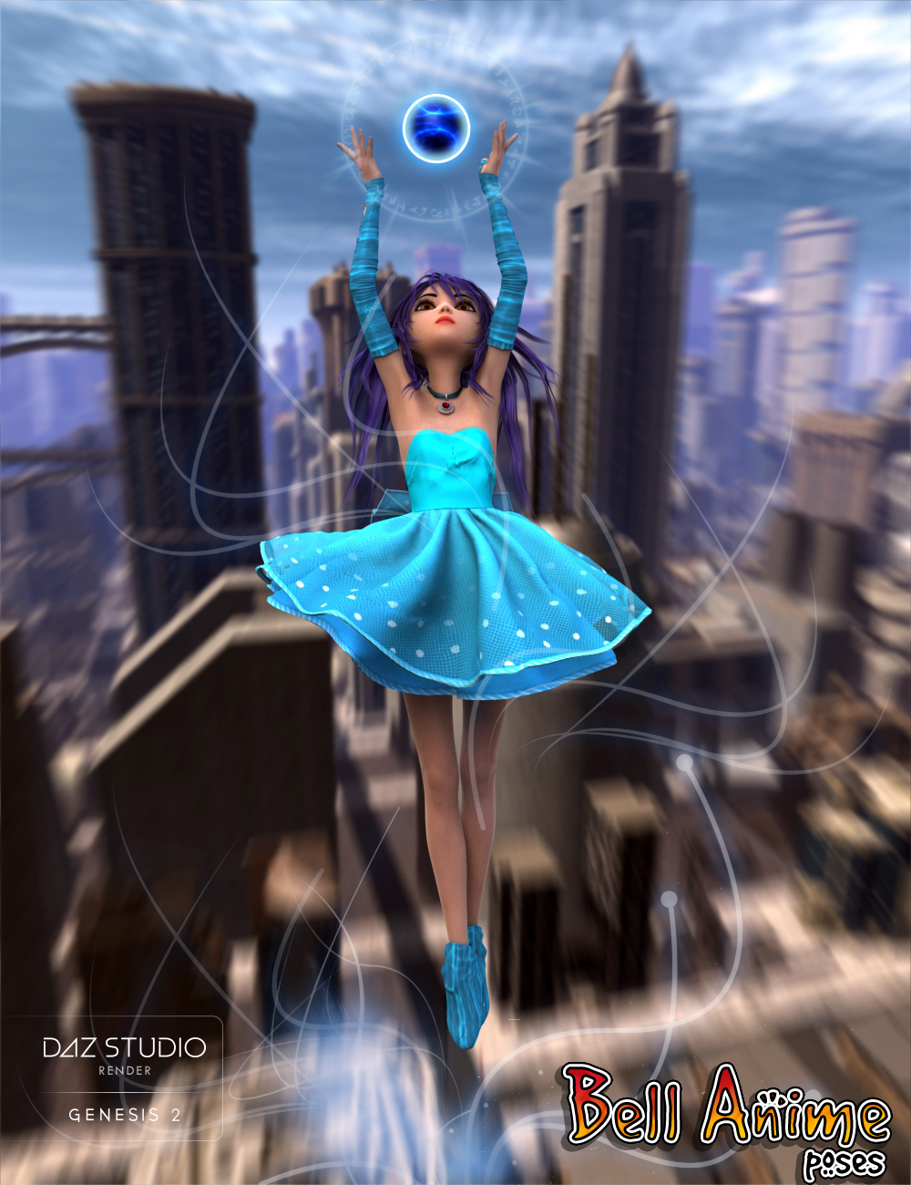 Bell Anime Poses for Keiko 6 and Aiko 6 | Daz 3D