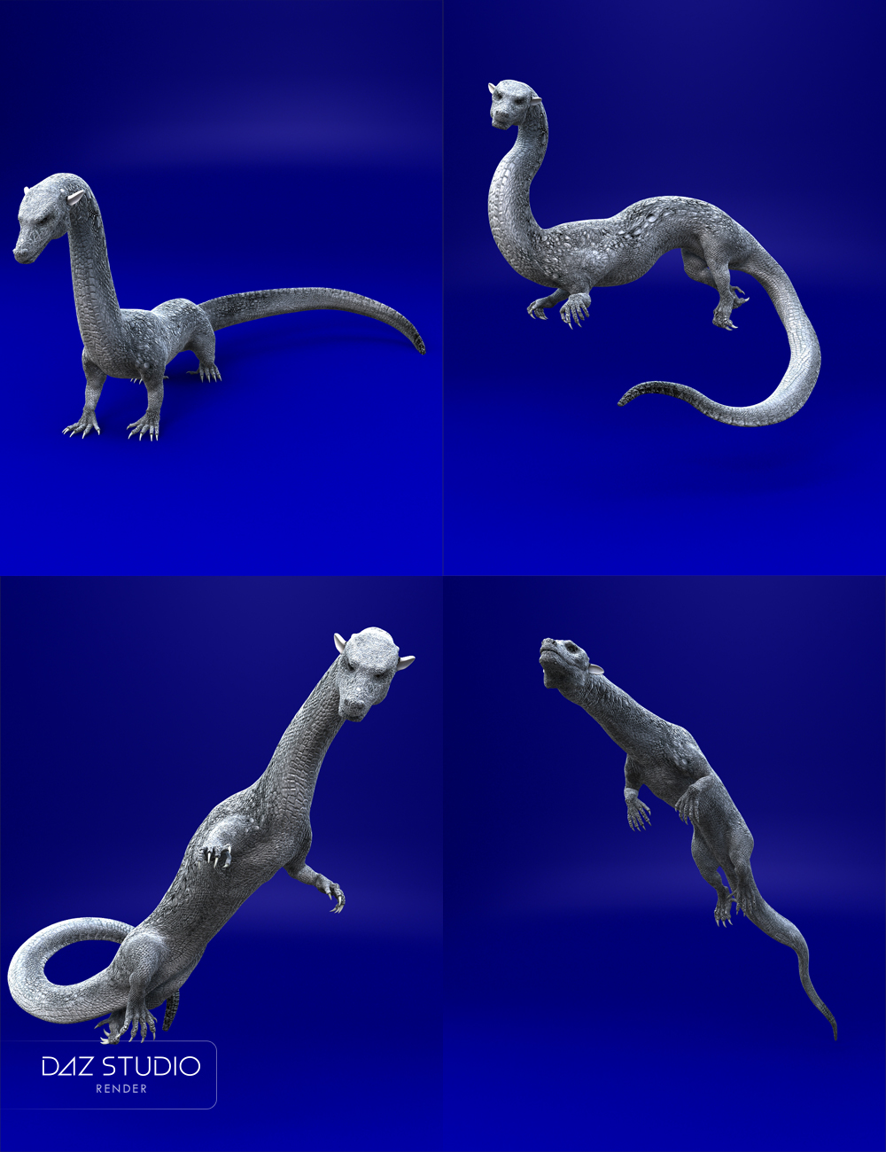 Oriental Dragon and DAZ Dragon 3 Poses | Daz 3D