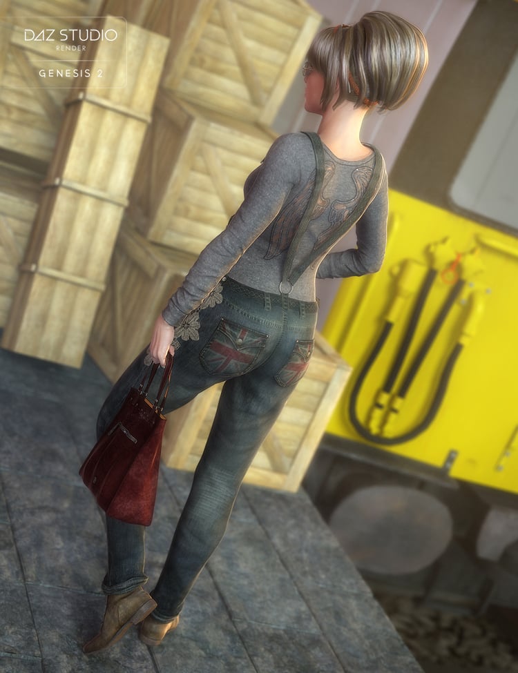 Mod for Casual Wear Overalls | Daz 3D