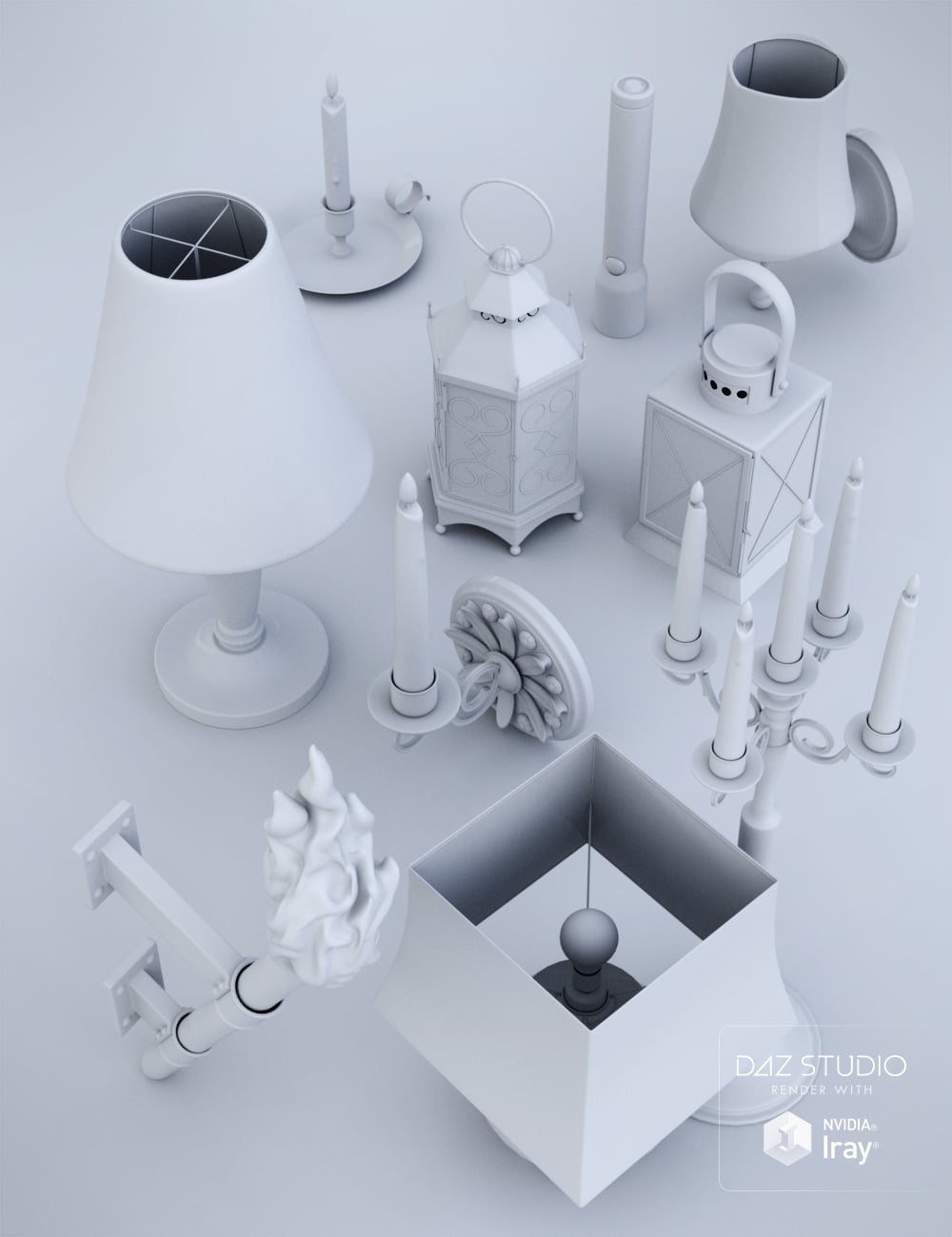 Lighting Collection Prop Set | Daz 3D