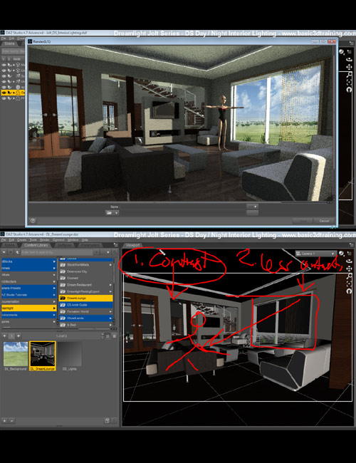 DAZ Studio Day & Night Interior Lighting - Jolt Series | Daz 3D