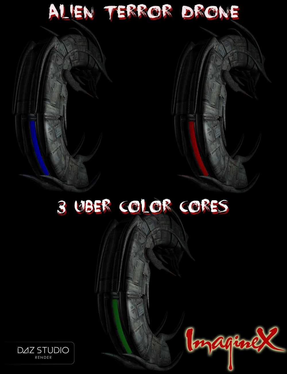SciFi Alien Terror Drone | Daz 3D