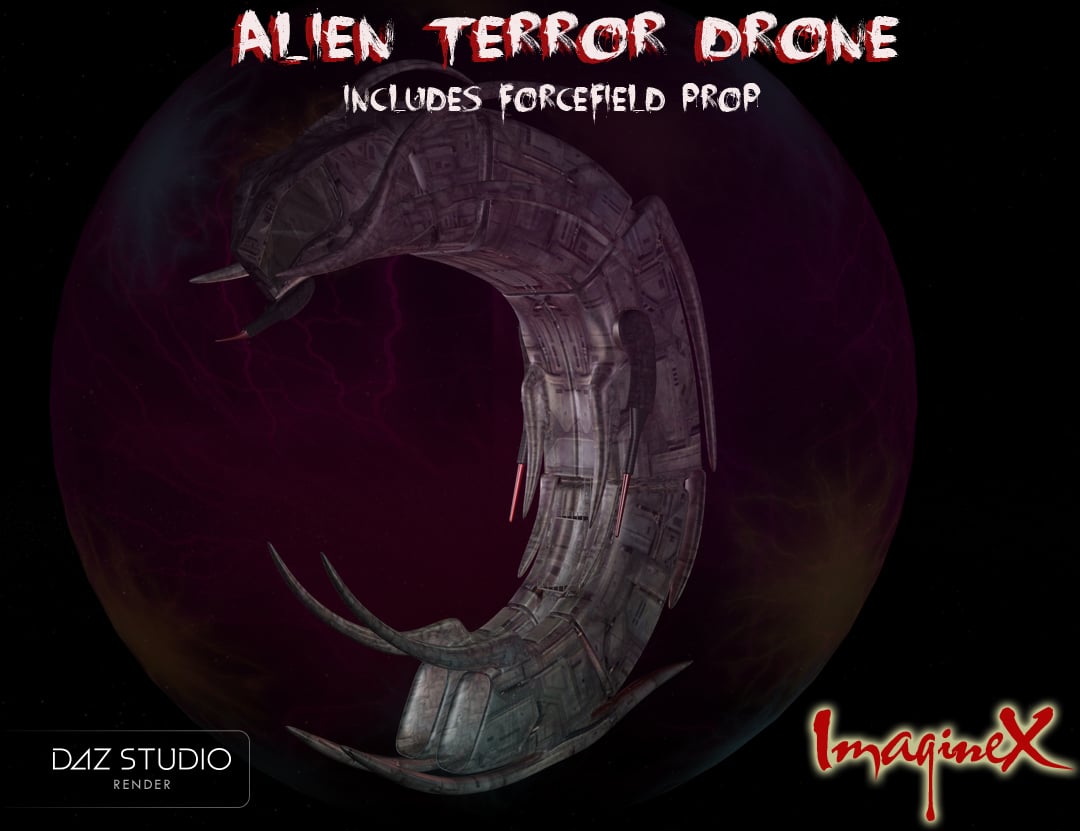 SciFi Alien Terror Drone | Daz 3D