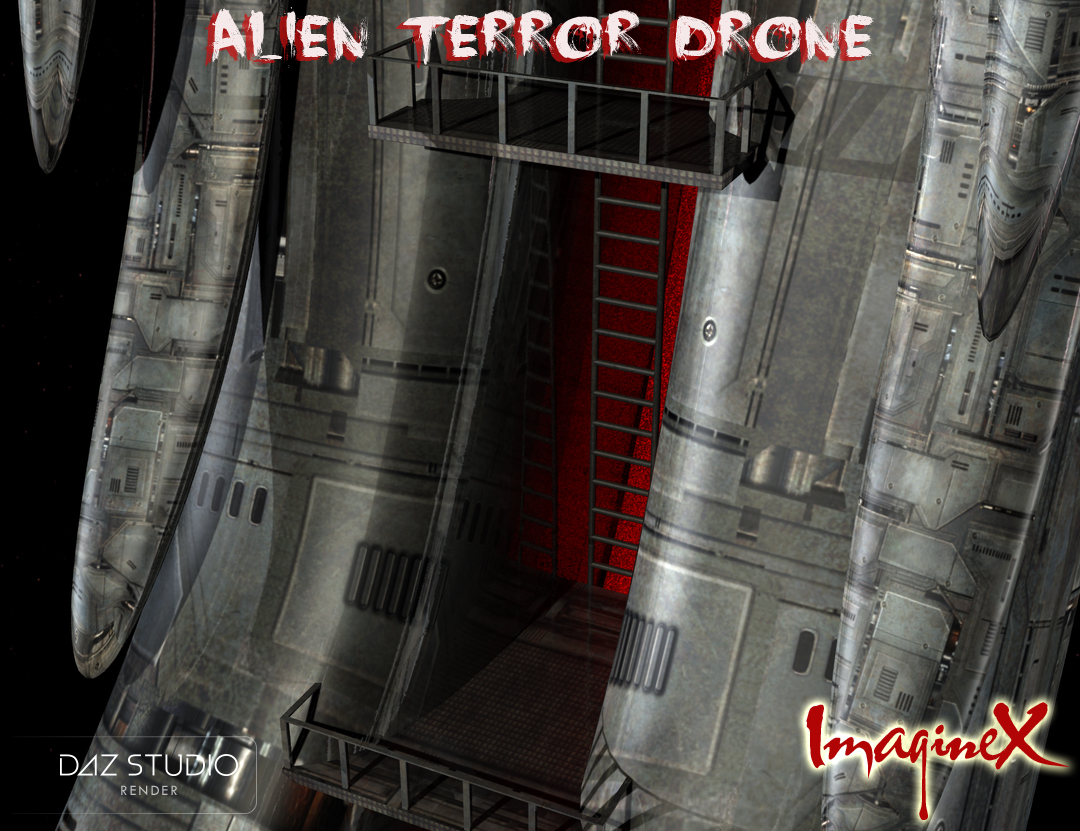 SciFi Alien Terror Drone | Daz 3D