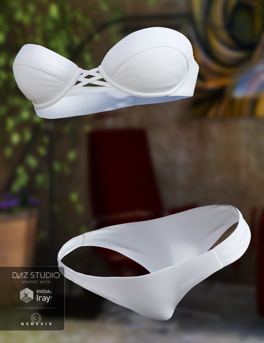 Bandeau Bikini For Genesis 3 Female S Daz 3d