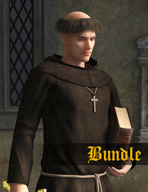 Monks Robes Bundle | Daz 3D