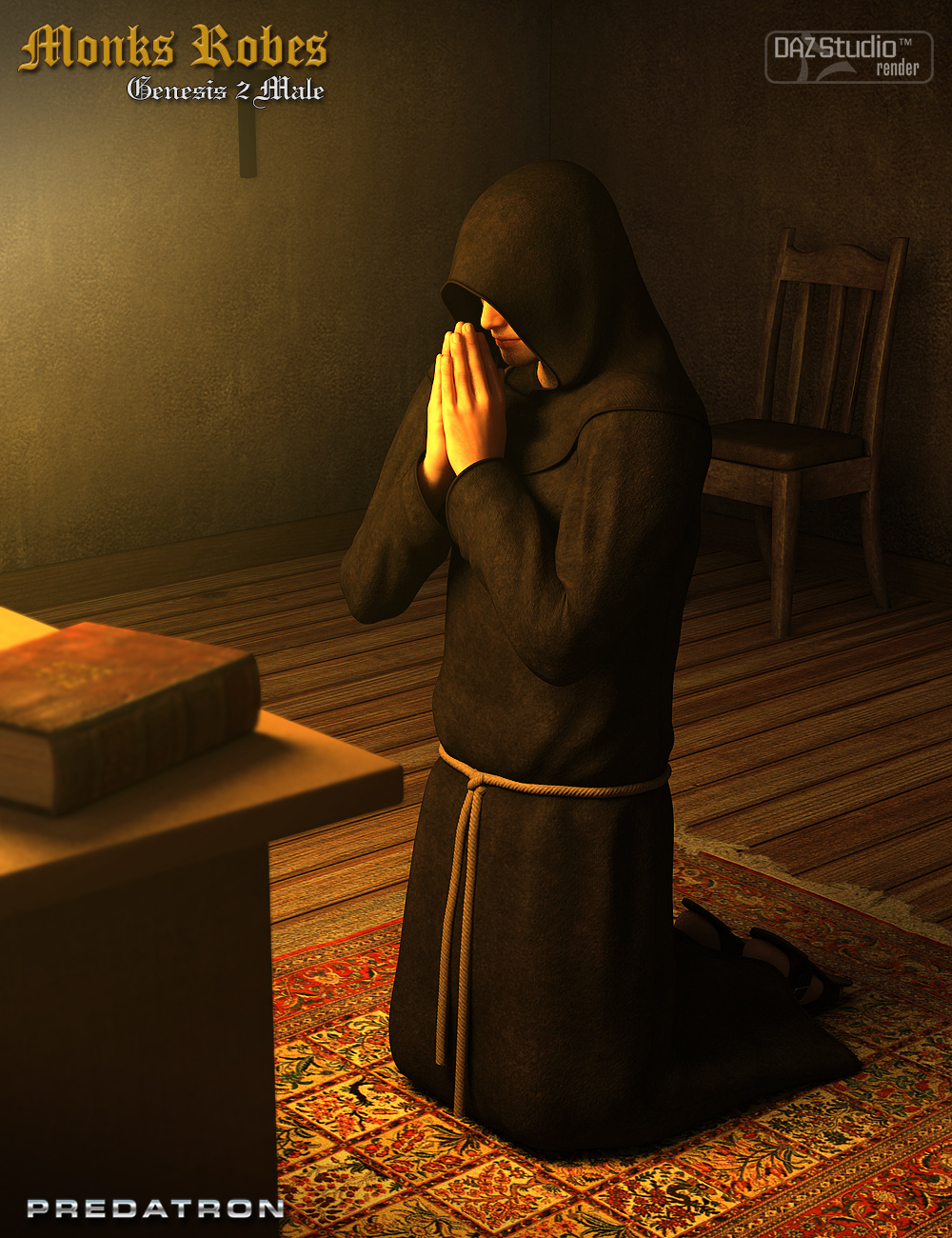 Monks Robes Bundle | Daz 3D