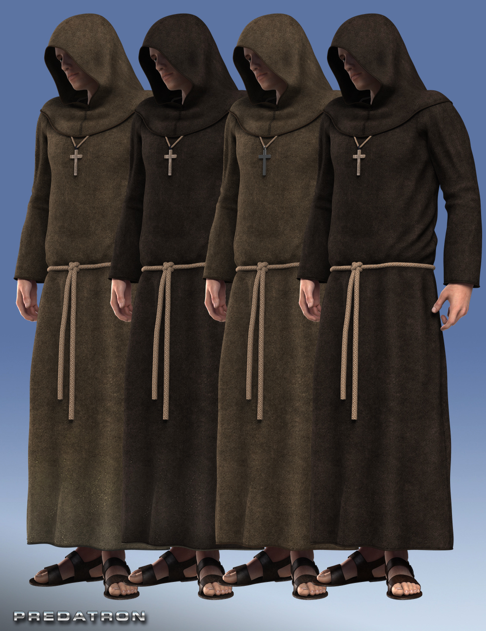 Monks Robes Bundle | Daz 3D