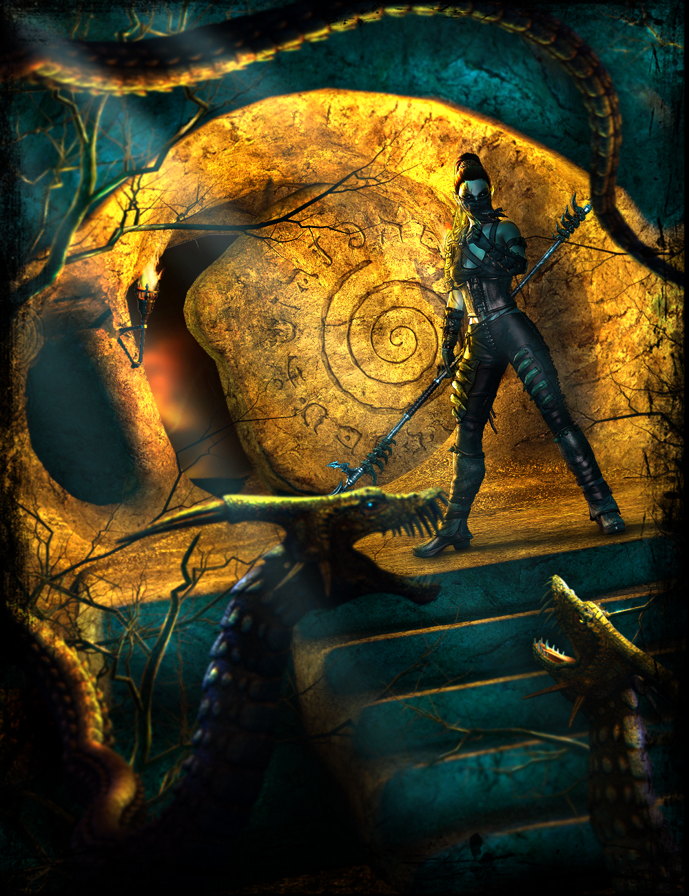 Dark Apocalypse: Viridian Skye Bundle | Daz 3D