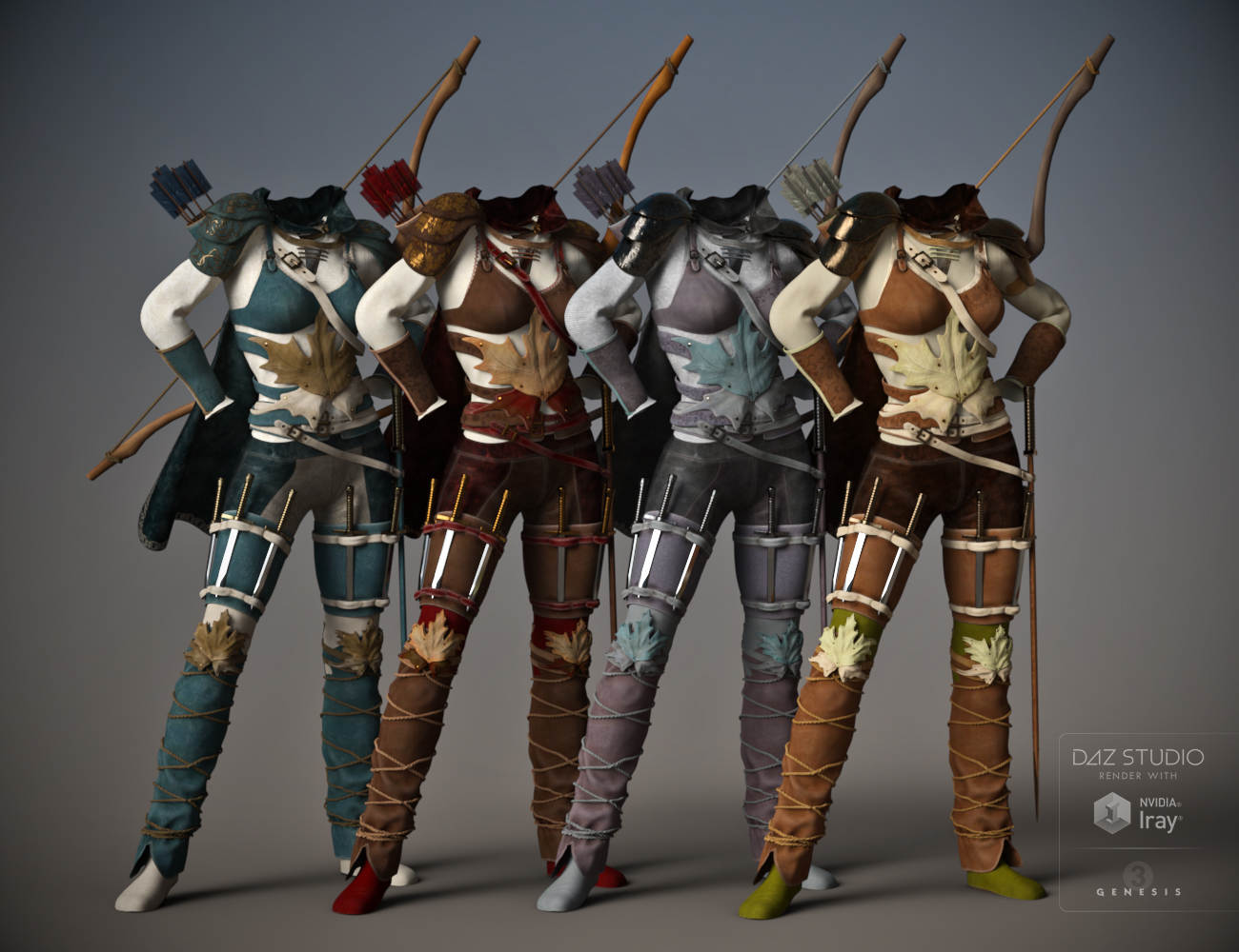 Fantasy Ranger Wild Woods Textures | Daz 3D
