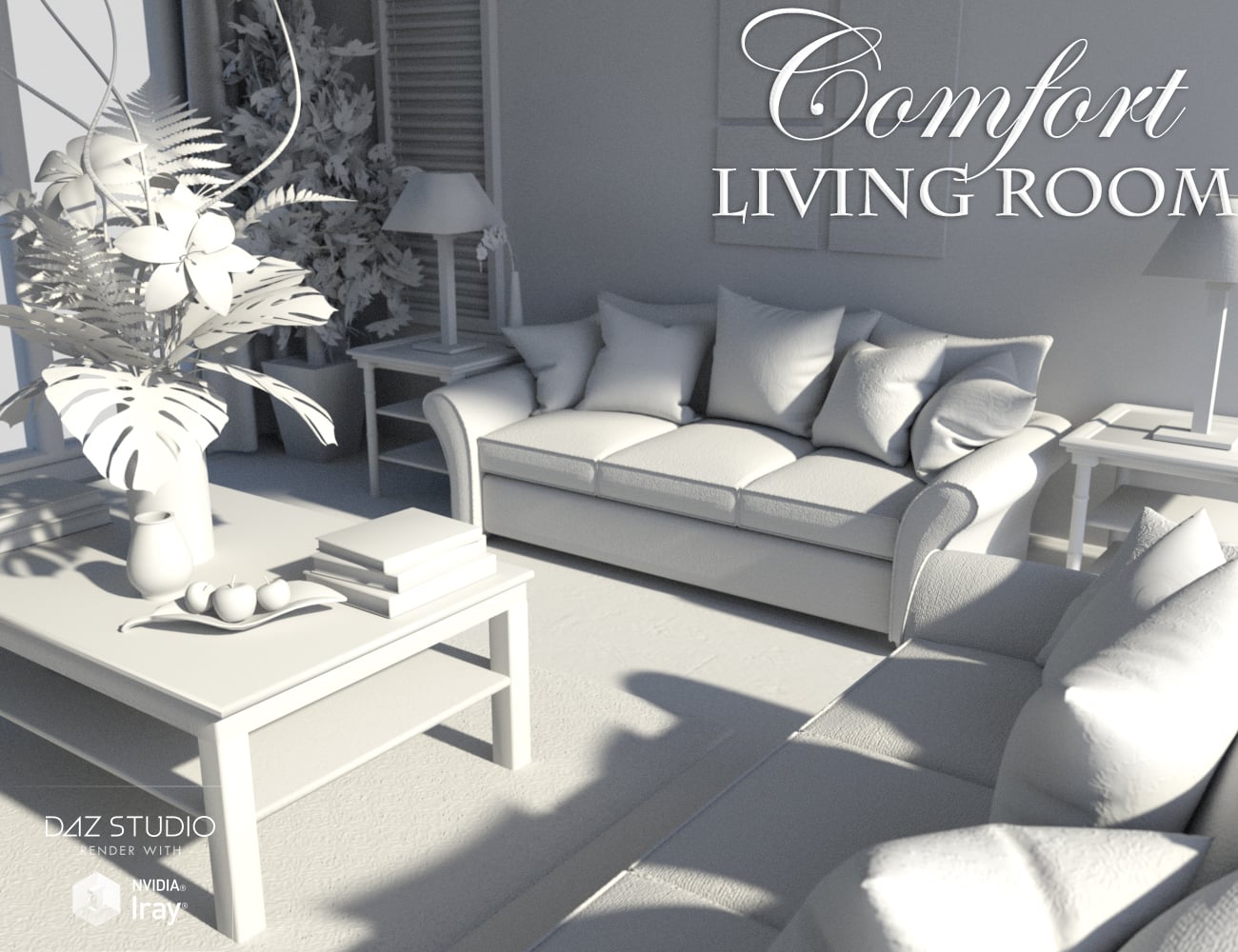 Comfort Living Room | Daz 3D