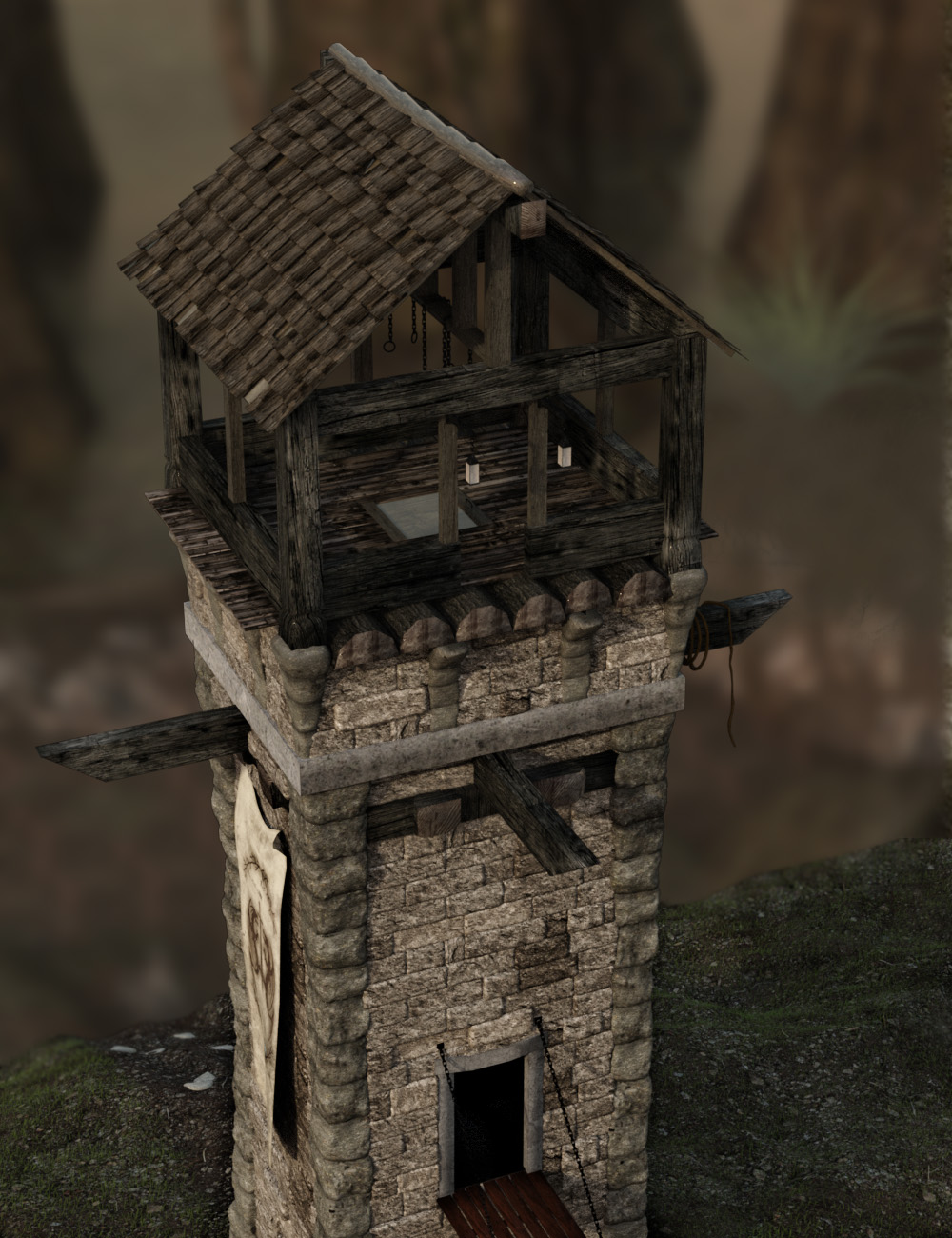 Sentry Tower | Daz 3D