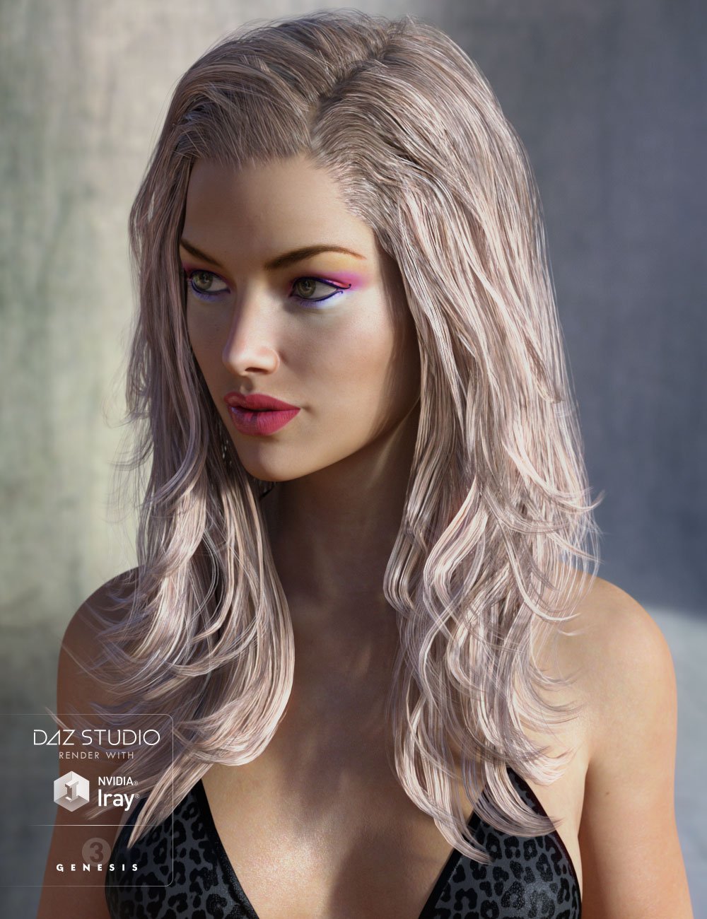 Leyton Hair For Genesis 3 Female S And Genesis 2 Female S Daz 3d