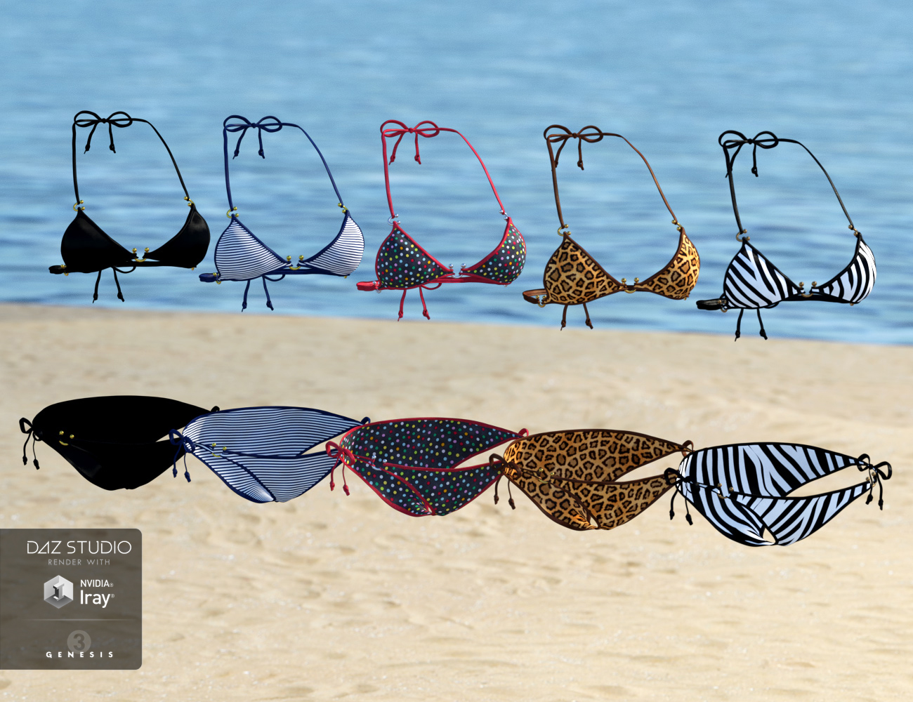Swimsuit for Genesis 3 Female(s) | Daz 3D