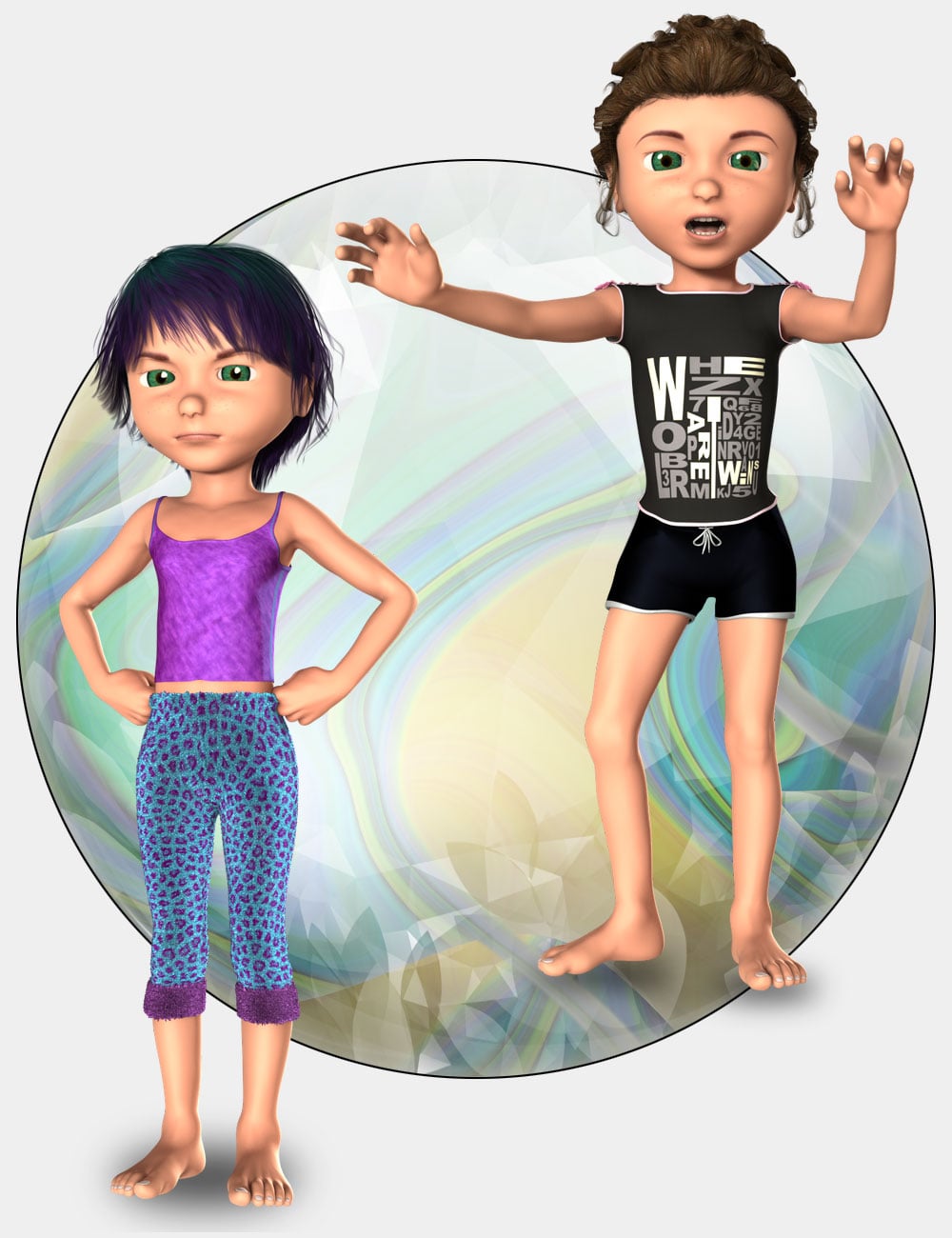 Cute Little Poses | Daz 3D