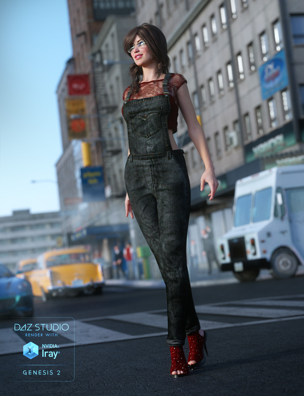 Mod II for Casual Wear Overalls | Daz 3D
