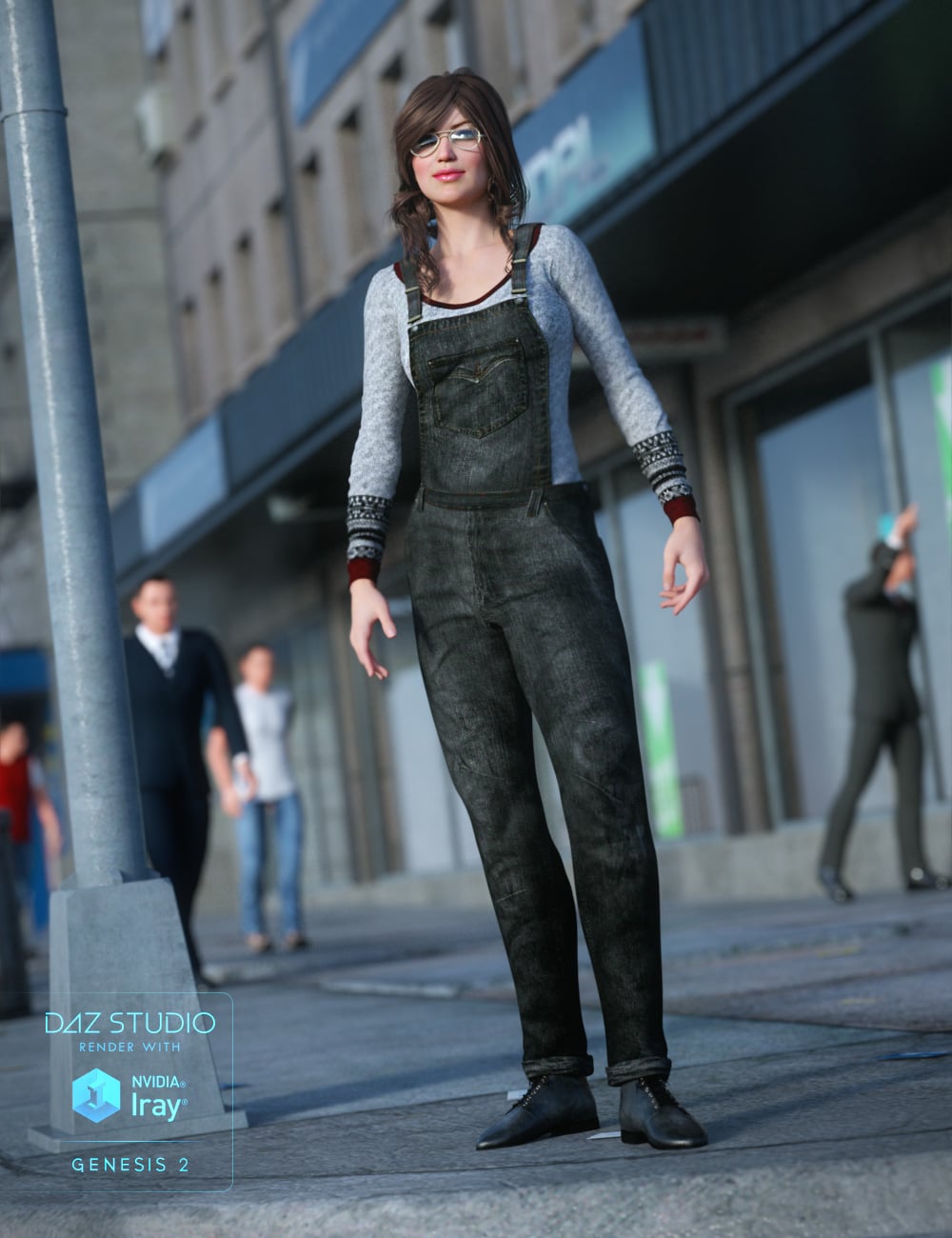 Mod II for Casual Wear Overalls | Daz 3D