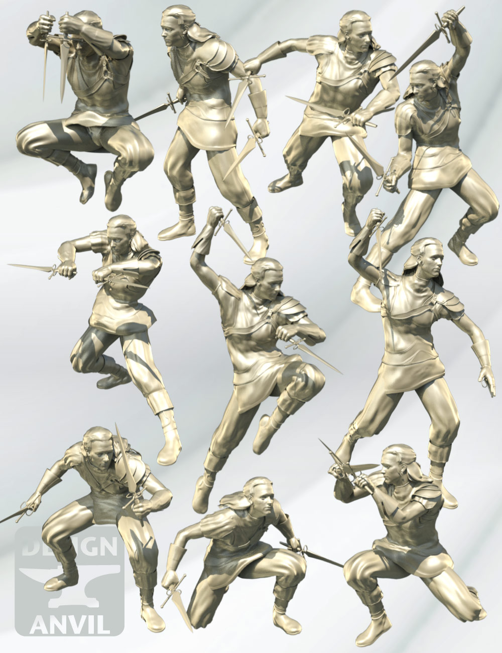 DA Dagger/Knife Pose Set | Daz 3D