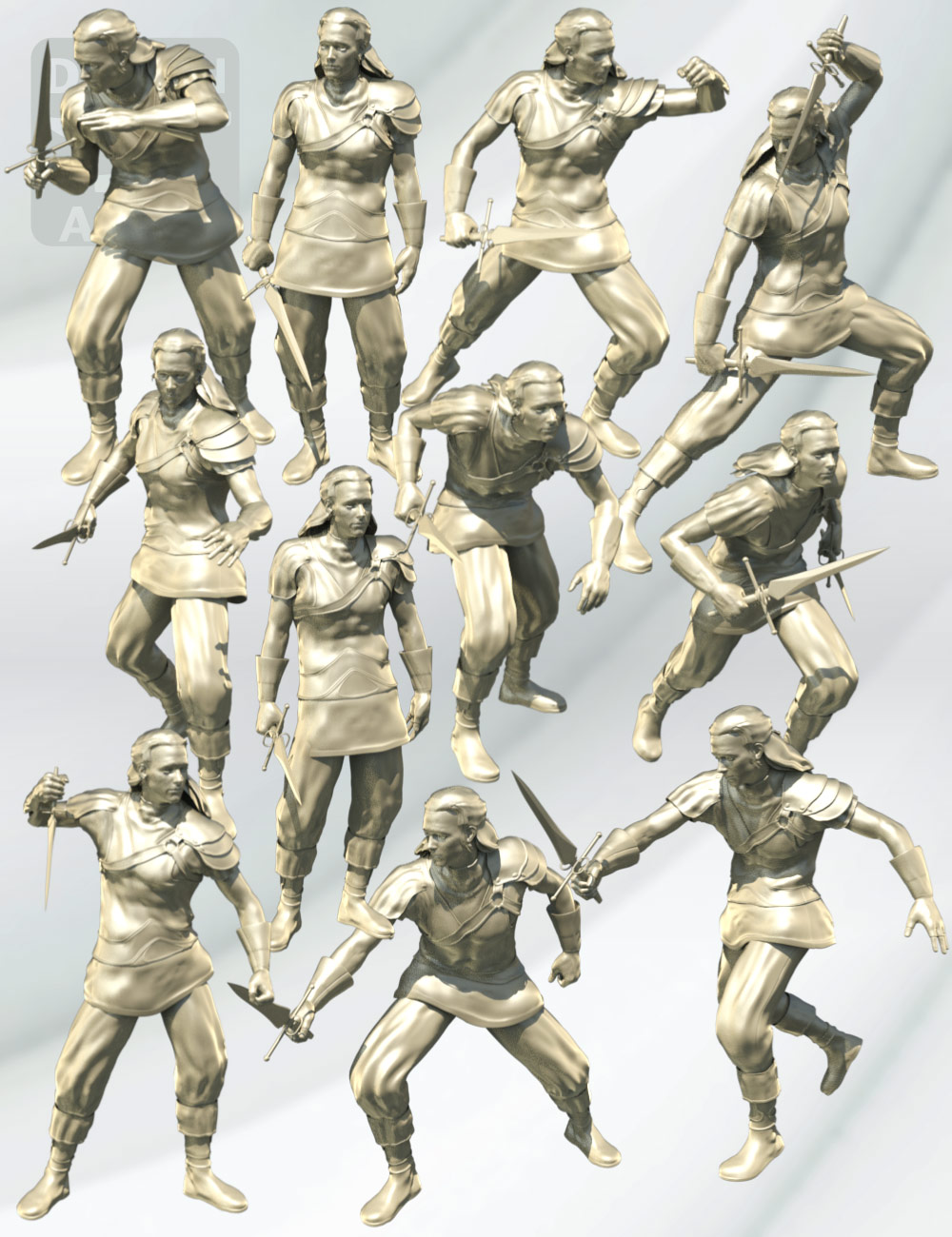 DA Dagger/Knife Pose Set | Daz 3D