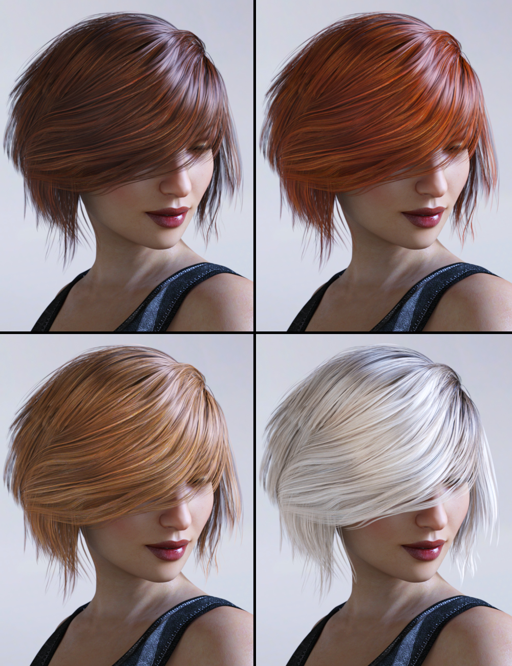 Brady Hair for Genesis 3 Female(s) | Daz 3D