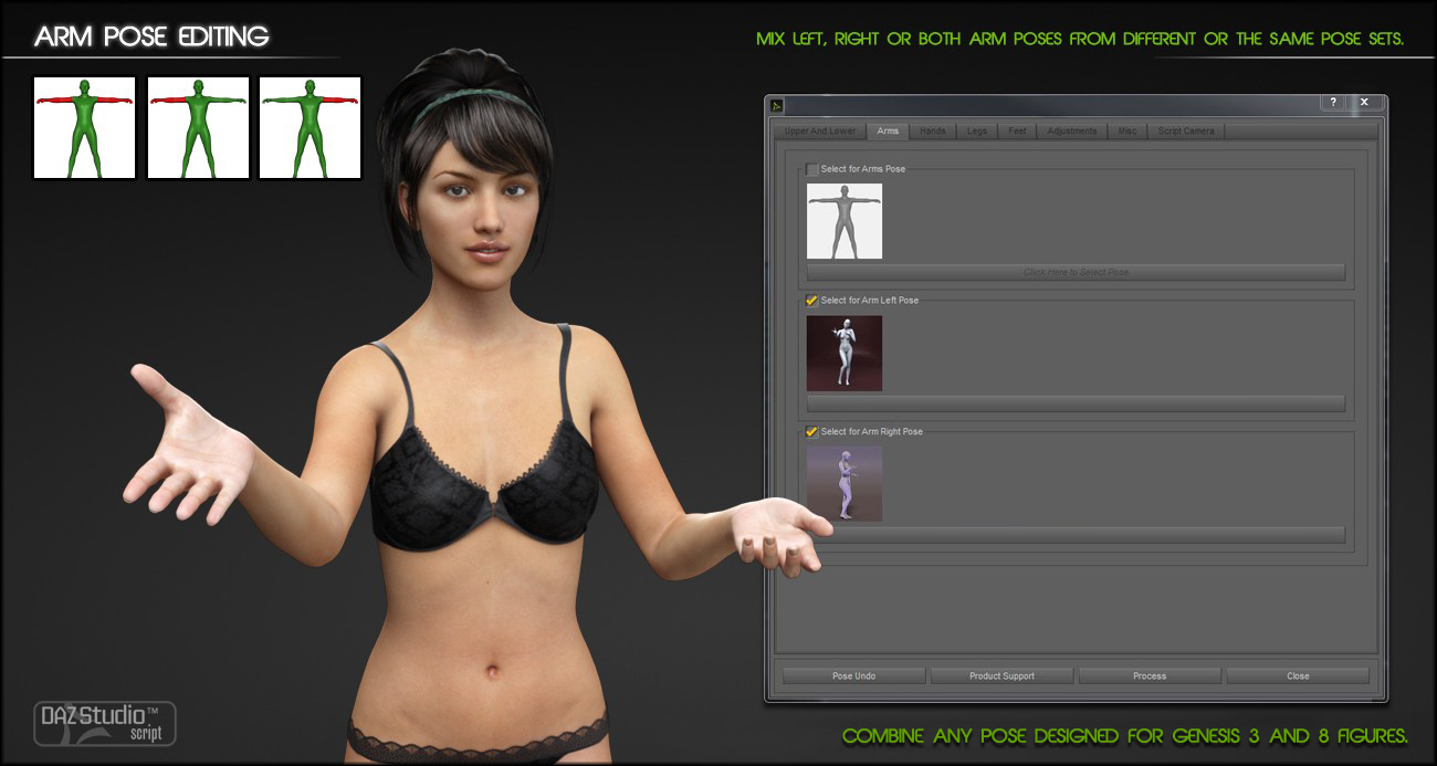 Pose Builder for Genesis 3 and 8 | Daz 3D