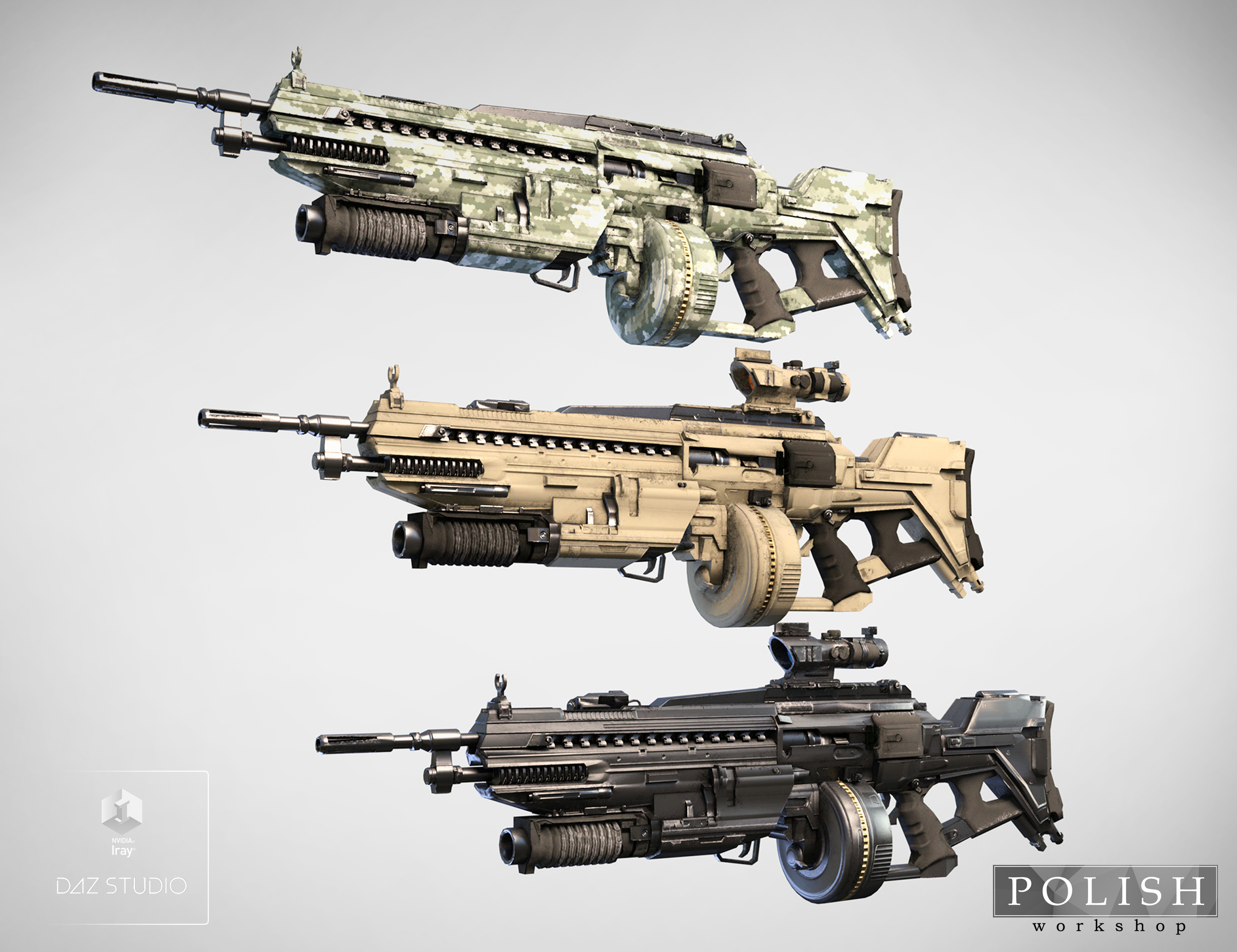 Assault Rifle | Daz 3D