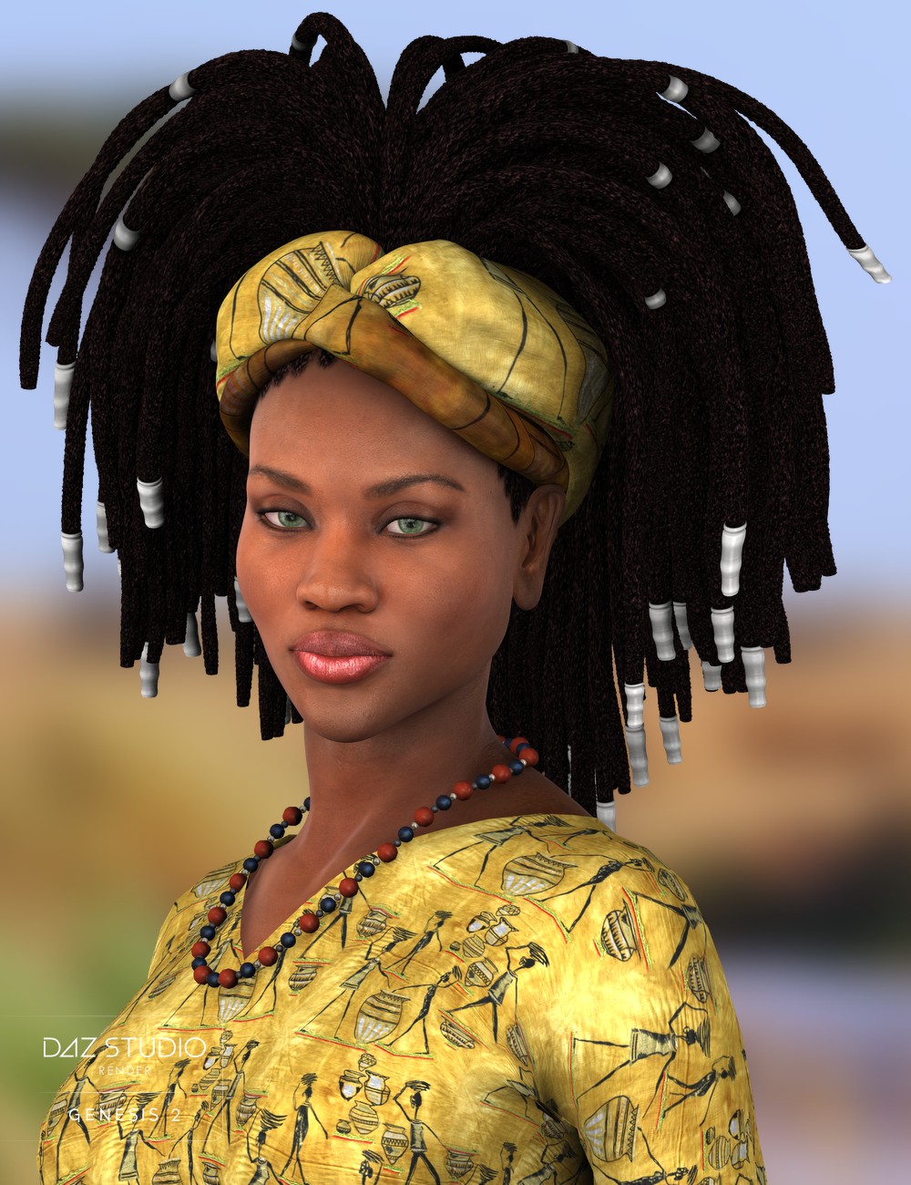 Afro Dreadlocks Bundle with Bonus Content | Daz 3D
