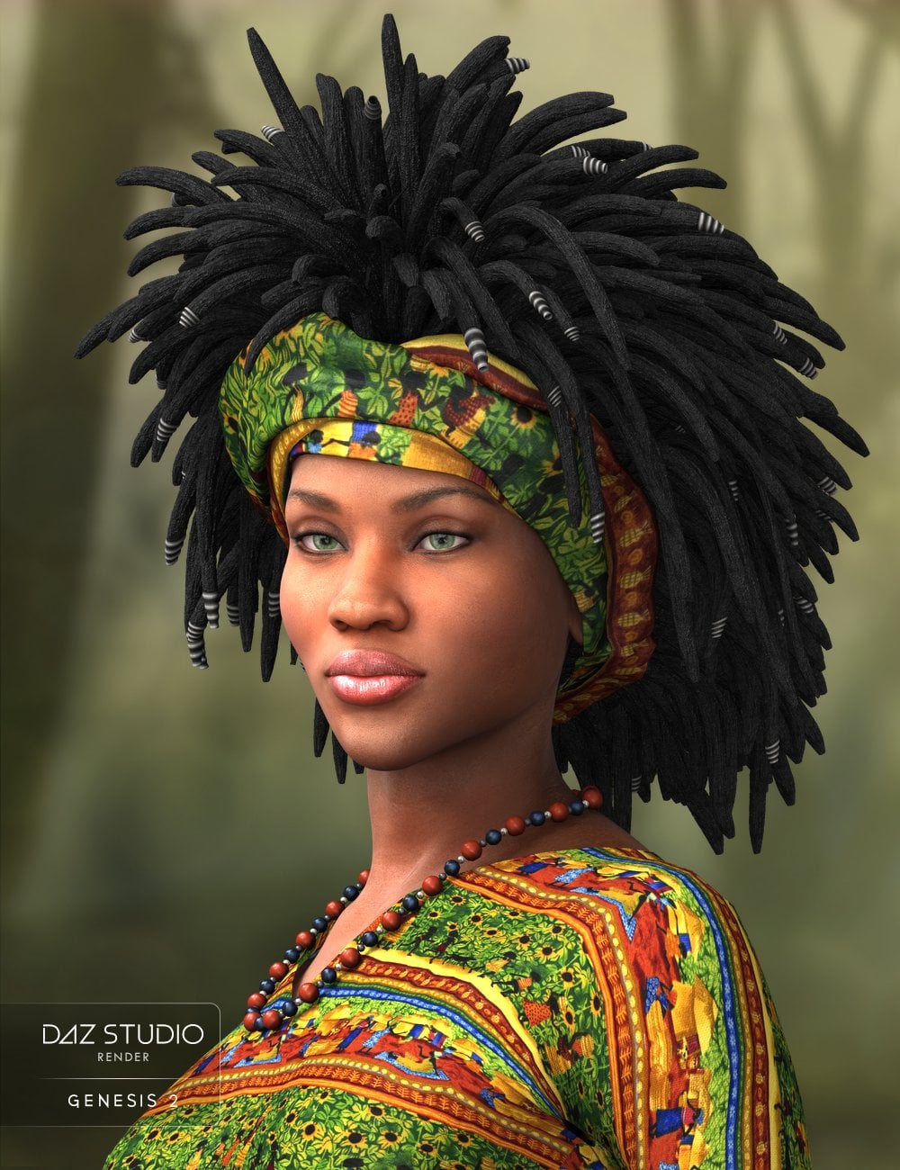 Afro Dreadlocks Bundle with Bonus Content | Daz 3D
