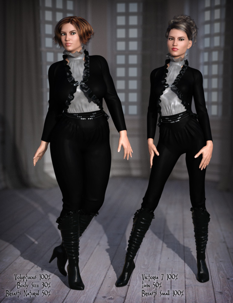 Obsidian Outfit for Genesis 3 Female(s) | Daz 3D