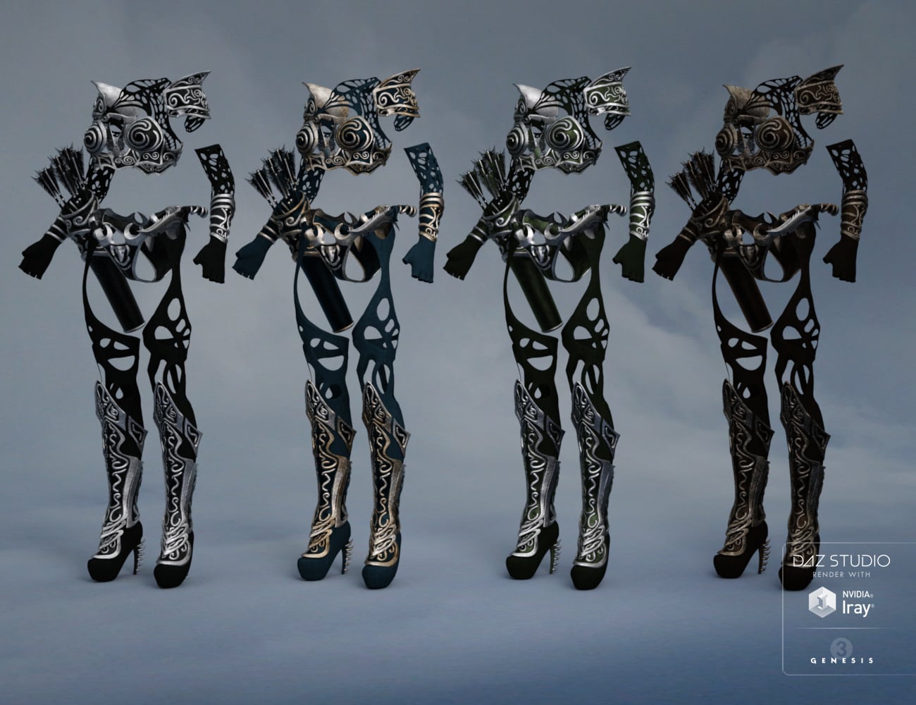 Hunter Queen Textures | Daz 3D