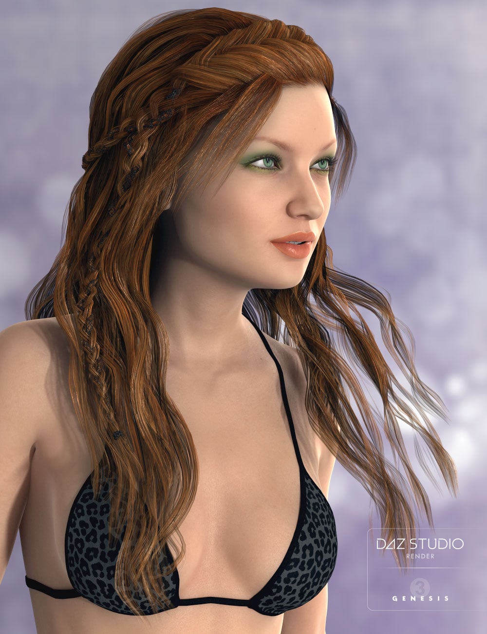 Sienna Hair for Genesis 3 Female(s) and Genesis 2 Female(s) | Daz 3D