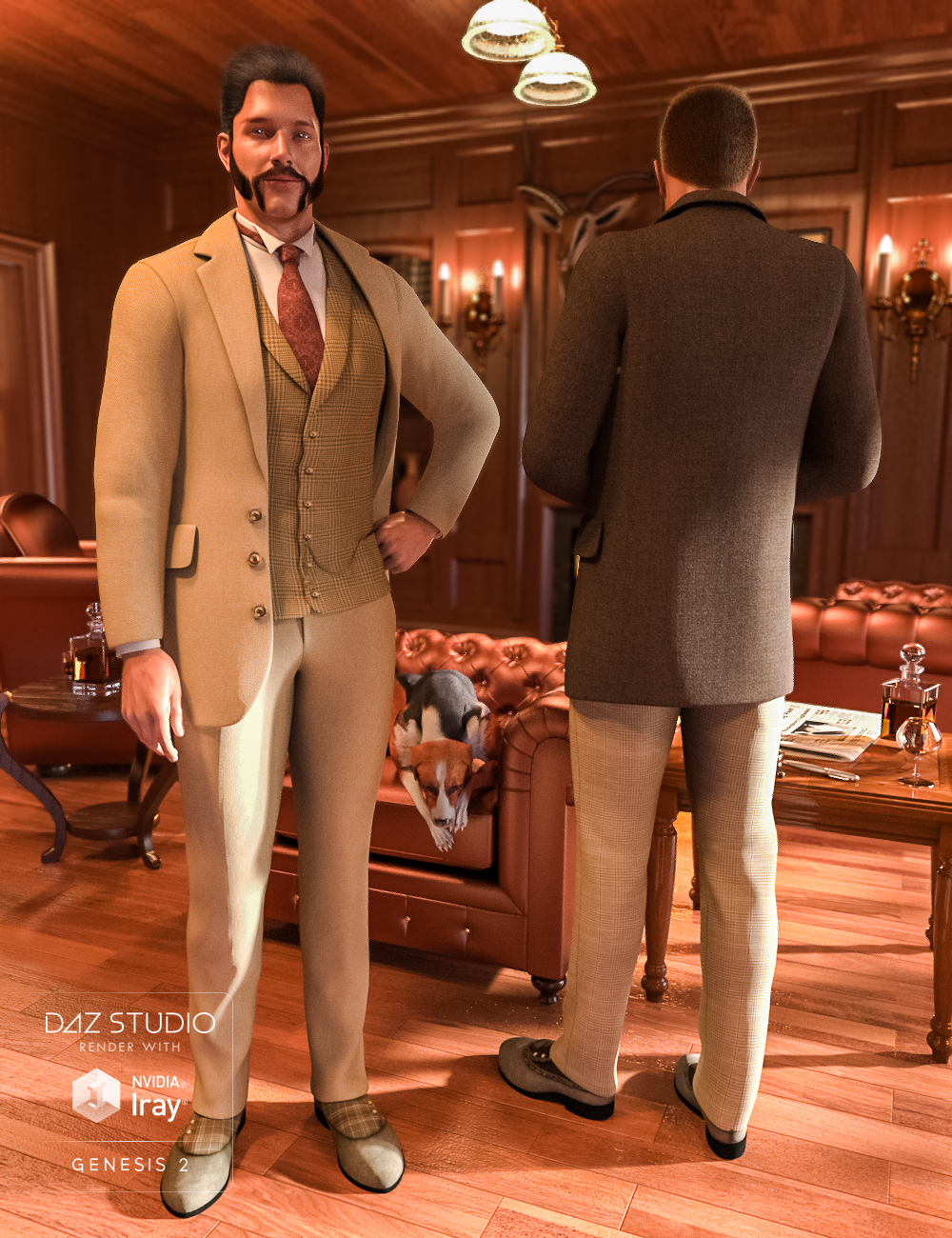 Sophisticates for Grantham Hall Suit | Daz 3D