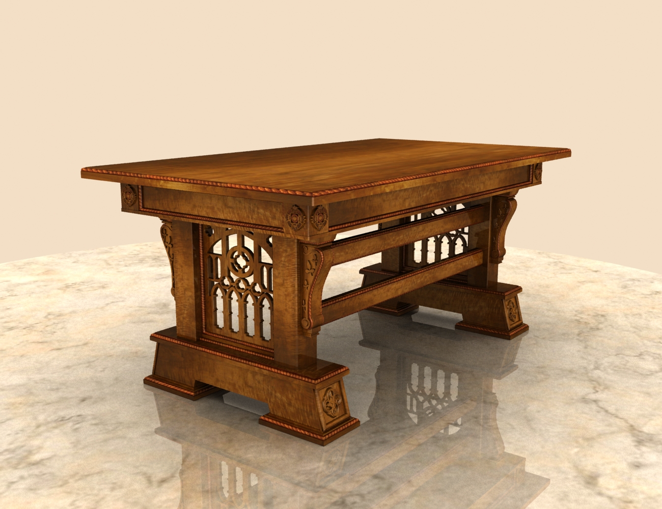 Gothic Desk & Chair | Daz 3D