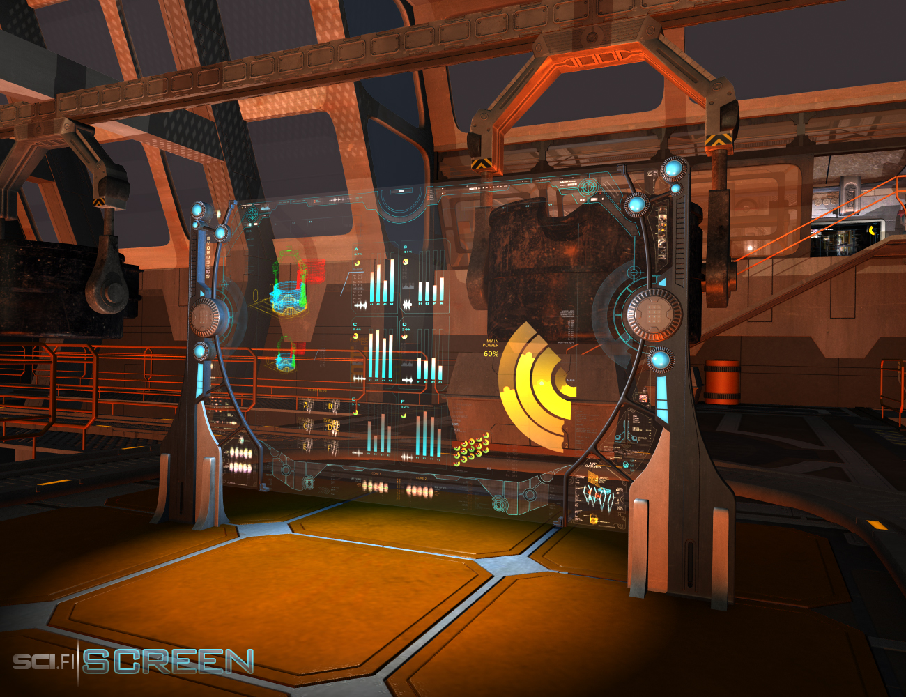 SciFi Screen | Daz 3D