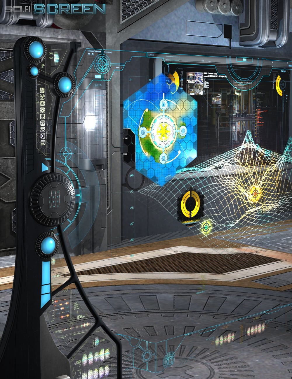 SciFi Screen | Daz 3D