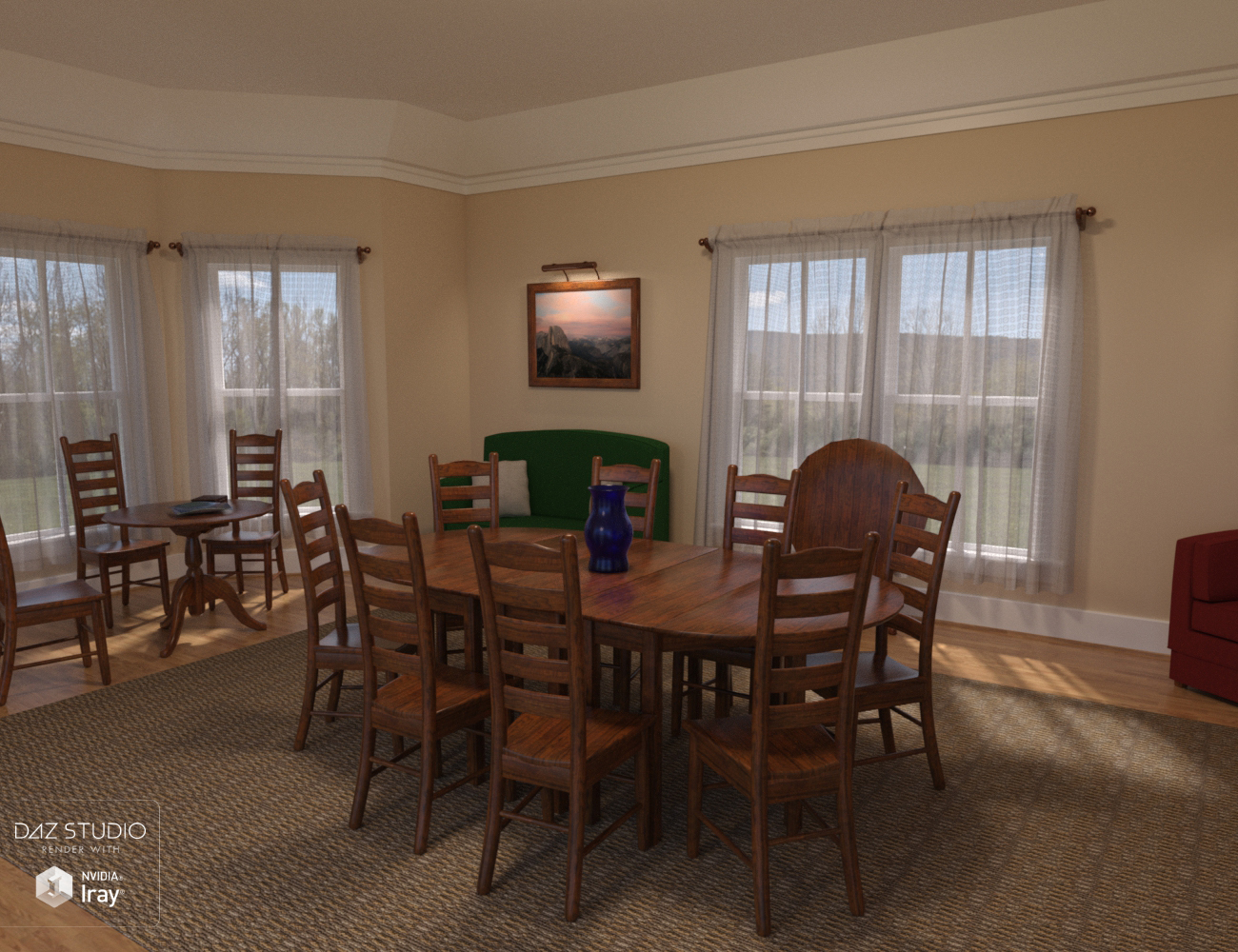 Simple Living - Living Room | Daz 3D