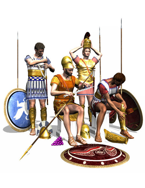 Greek & Trojan Warriors | Daz 3D