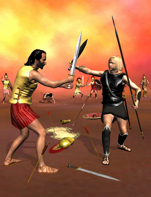 Greek & Trojan Warriors | Daz 3D