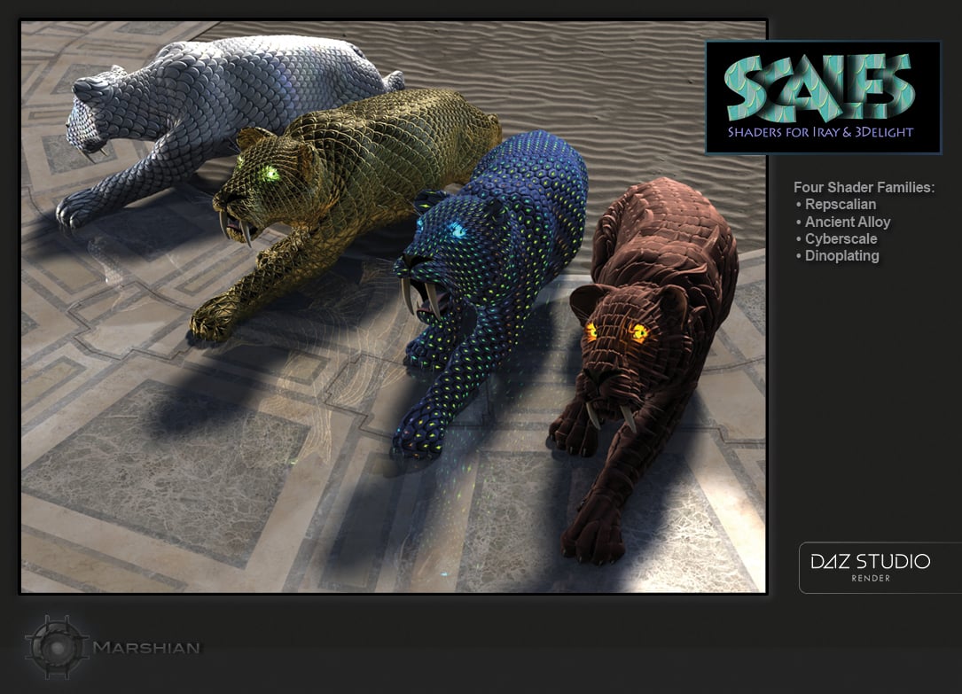 Scale Shaders | Daz 3D