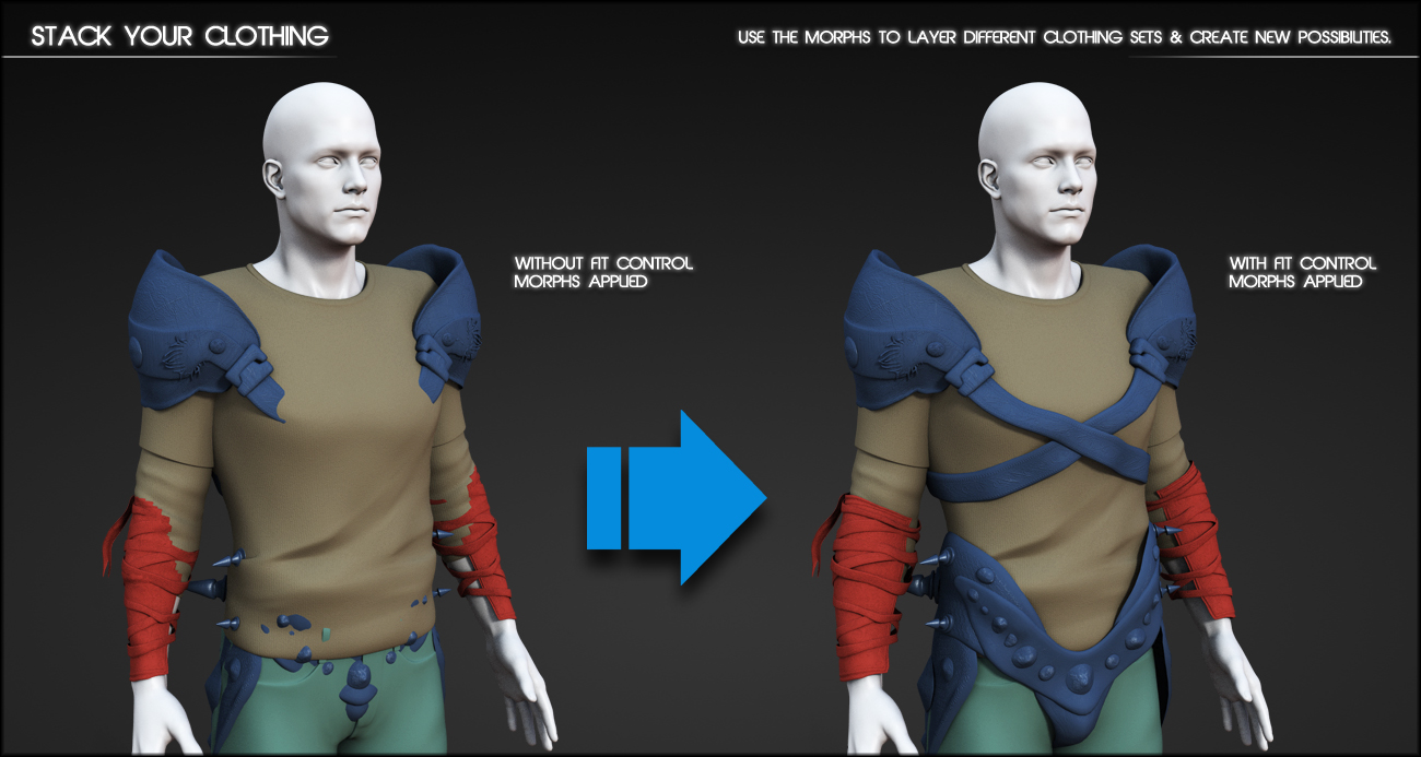 Fit Control for Genesis and Genesis 2 Male(s) | Daz 3D