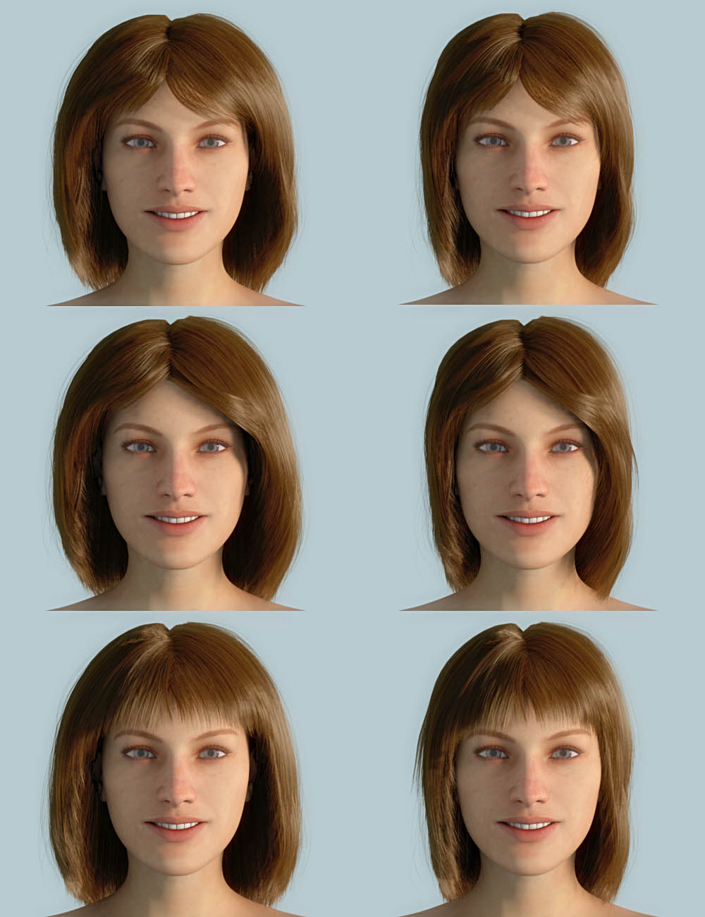 Adrea Hair for Carrara | Daz 3D
