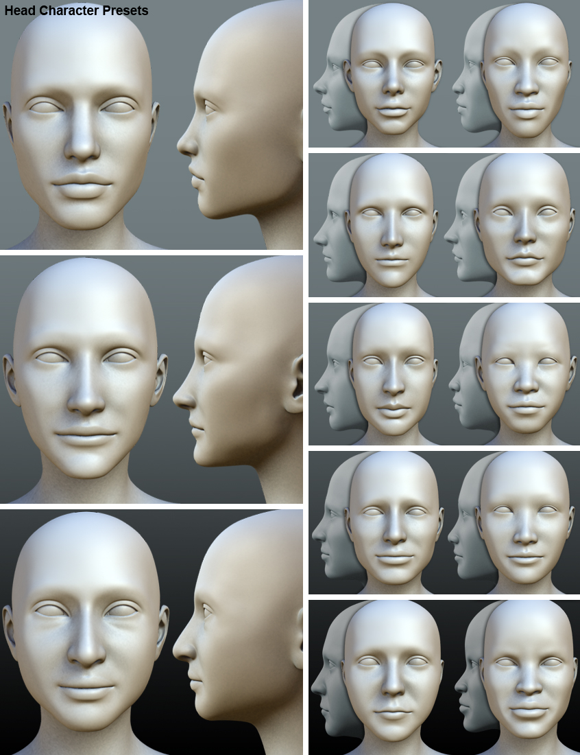 200 Plus - Head & Face Morphs for Genesis 3 Female(s) | Daz 3D