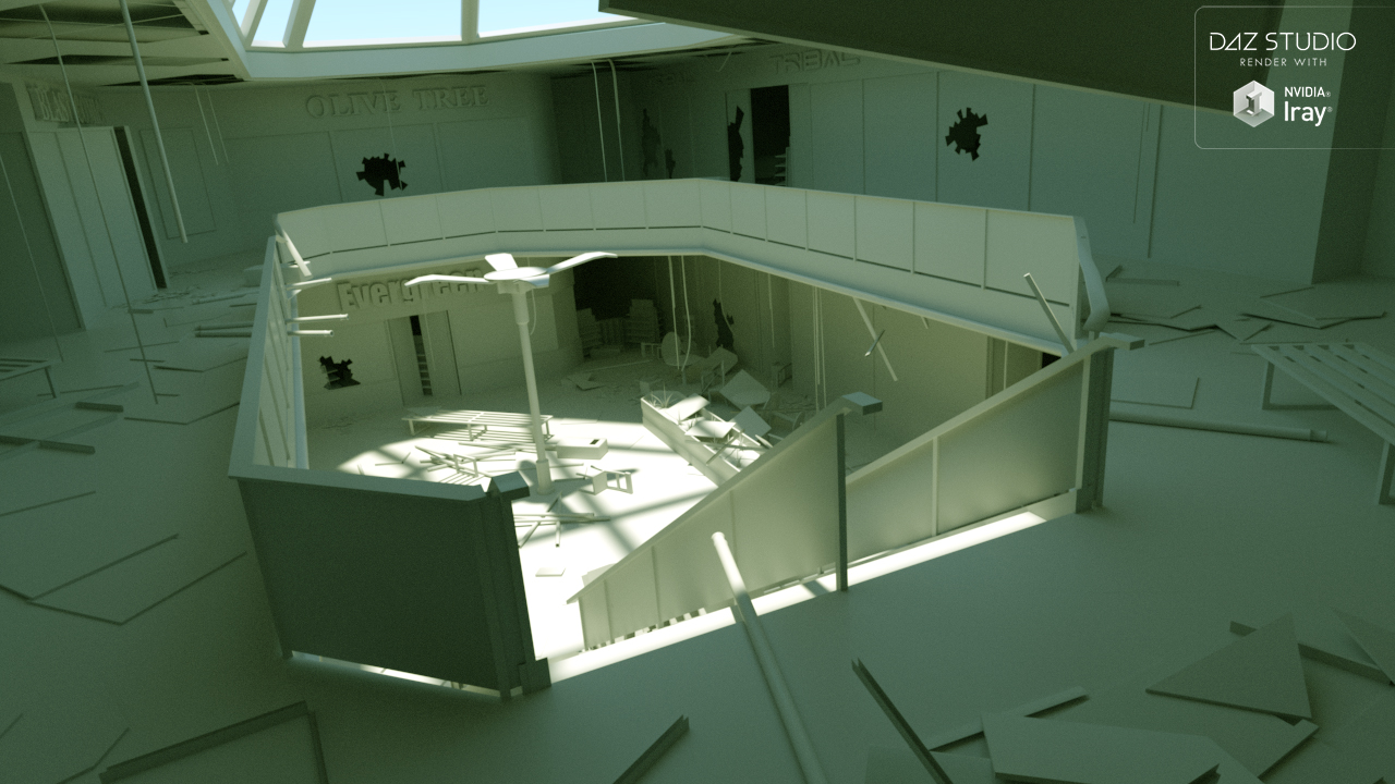 Destroyed Mall | Daz 3D