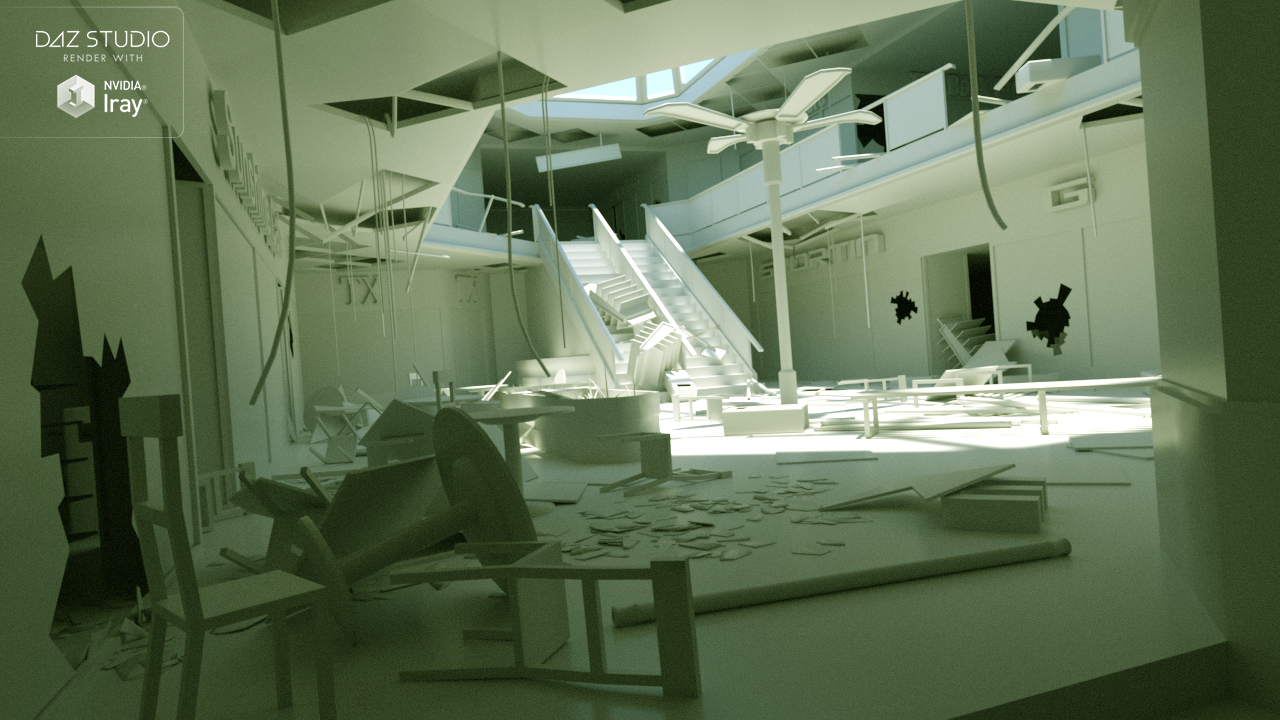 Destroyed Mall | Daz 3D